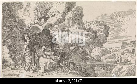 Sacrifice of Isaac, History of Abraham (series title), Landscape with ...