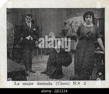 Portrait of Lyda Borelli in La donna nuda - Italian silent movie Stock ...