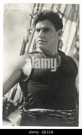 Portrait of Maciste - Italian silent cinema era actor Stock Photo - Alamy