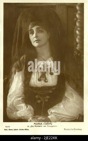 Portrait of Maria Carmi in Die Richterin von Solvingsholm - Italian ...