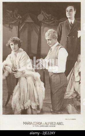 Portrait of Maria Corda in Der Gardeoffizier 001 - German weimar era cinema (1918 - 1935 Stock ...