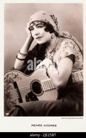 Portrait of Actress Renée Adorée - Silent movie era Stock Photo - Alamy
