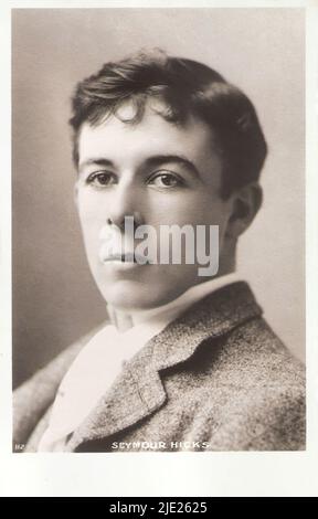 Portrait of Seymour Hicks - British stage star of the Victorian and ...