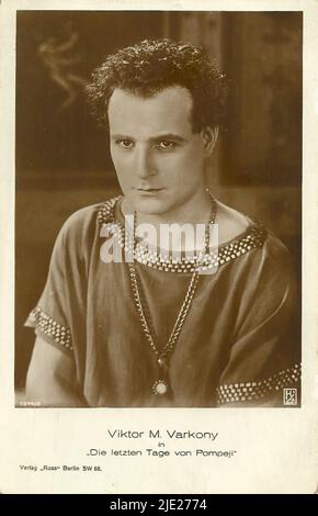 Portrait of Victor Varconi as Glaucus in Gli ultimi giorni di Pompei (1926) - Silent Hollywood ...