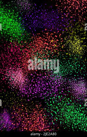 Abstract background with spray in the colors green, yellow and pink ...