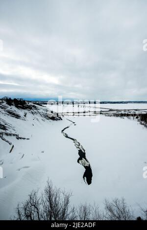 Montgomery falls Quebec City Canada Stock Photo - Alamy