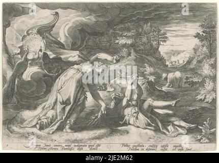 Juno turns Callisto into a bear, 1590 print After Callisto Jupiter's ...