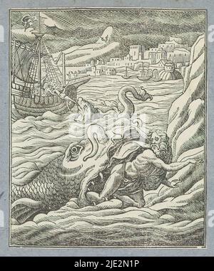 Jonah is thrown overboard by the fishermen Stock Photo - Alamy