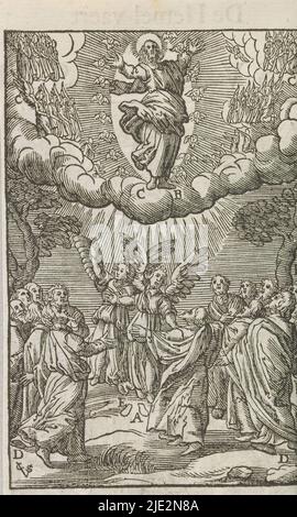 Ascension of Christ, 1629 print Christ, with raised hands, is included ...