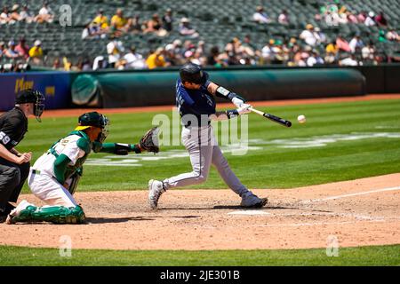 Seattle Mariners catcher Luis Torrens during the second inning of a ...