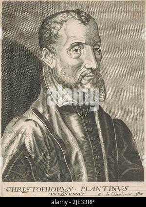 Portrait of Christopher Plantin, Christophorus Plantinus Turonensis ...
