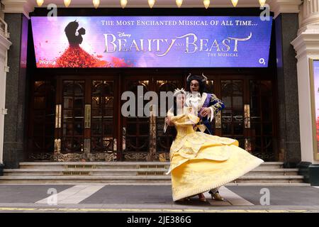 The musical 'Beauty and the Beast' at the Palladium theatre, London ...