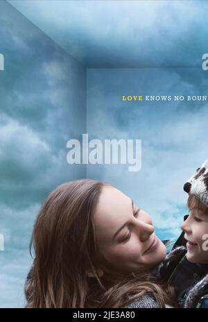 BRIE LARSON, JACOB TREMBLAY POSTER, ROOM, 2015 Stock Photo - Alamy