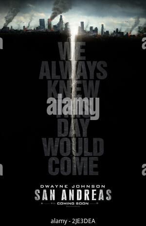 San Andreas - Movie Poster Stock Photo - Alamy