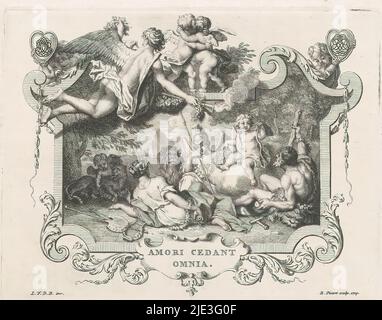 Allegorical representation on the occasion of the marriage of Jacob Alewijn Ghijzen and Perina ...