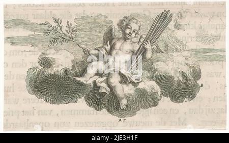 Angel with the flowering staff of Aaron, Bernard Picart, 1683 - 1733 ...