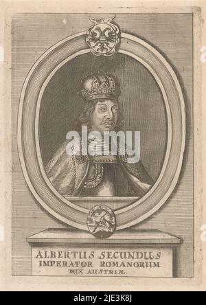 Portrait of Albrecht II of Habsburg, Roman -German Keizer, 1645 - 1706 ...