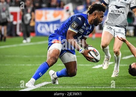 Vilimoni BOTITU of Castres during the Top 14 match between Perpignan ...