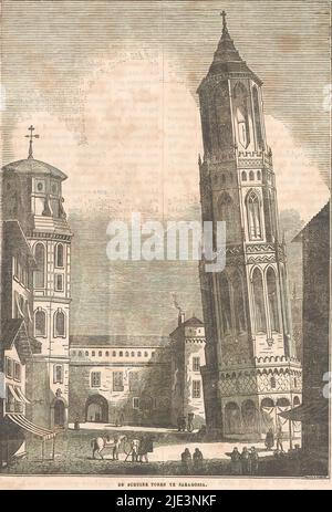 Leaning tower of Zaragoza Stock Photo - Alamy