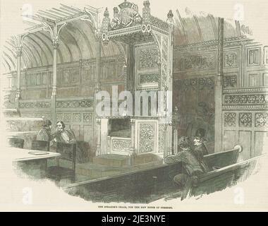 House of Commons. Speaker's Chair Stock Photo - Alamy