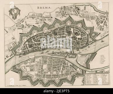 Map of Bremen Stock Photo - Alamy