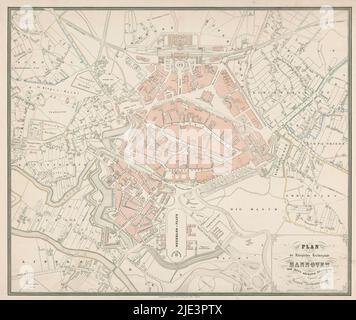 Map of Hannover, Anonymous, After 1827 print paper maps of cities ...
