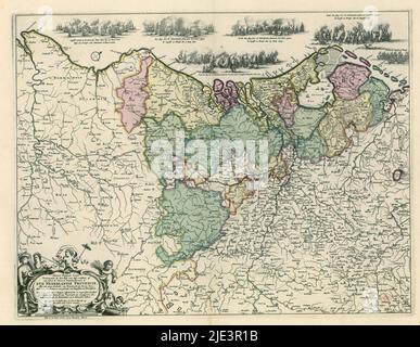 Map of the Netherlands with the war situation of 1672-73, Anonymous ...