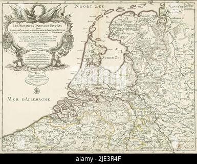 French map of the Republic on which the conquests of the French king ...