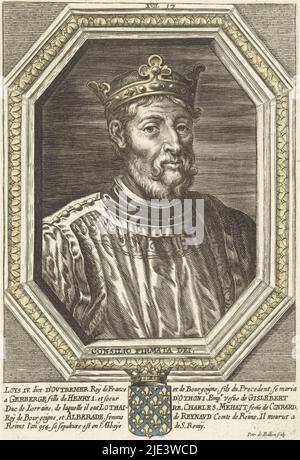 Portrait of King Louis IV of France; Loys IV Dict (...) L'Abbye de S ...