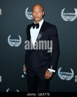 Jeremy Meeks arrives at The Second Annual Hollywood Unlocked Impact ...