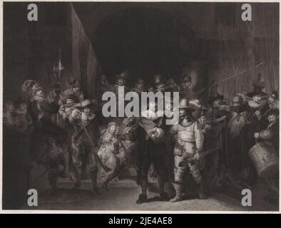 The Night Watch, print maker: Lambertus Antonius Claessens, after ...