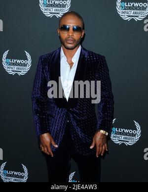 Tevin Baker arrives at The Second Annual Hollywood Unlocked Impact ...