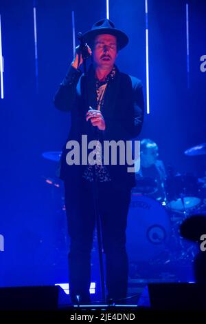 Raine Maida, member of Canadian rock band Our Lady Peace, performs ...