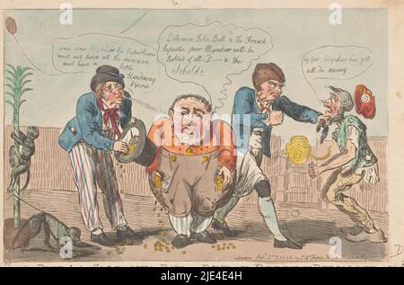 Cartoon on the capitulation of the Batavian fleet in the Baldanhabaai ...