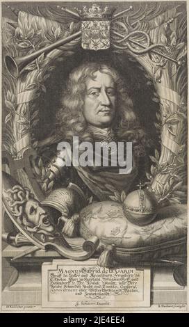 Portrait of Magnus Gabriel de la Garde, Pieter van Schuppen, after ...