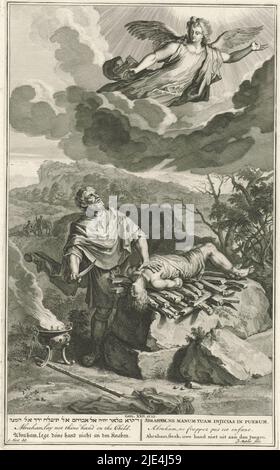The sacrifice of Isaac The angel stops the hand of Abraham (Isaac's ...