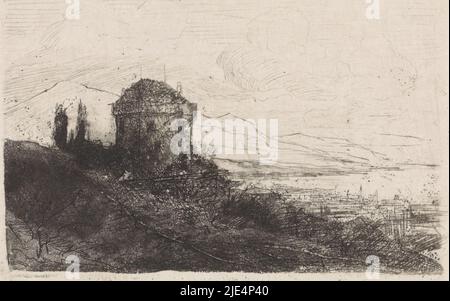 Chatelard Castle near Clarens, Elias Stark, 1888 print France paper ...