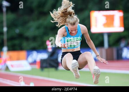 Bente van der Stoel of the Netherlands during the Women's Long Jump ...
