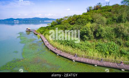 Zhejiang ningbo dongqian lake tourism scenic area landscape Stock Photo ...