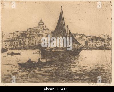 Ships on the water in Constantinople; Constantinople, fantasy Stock ...