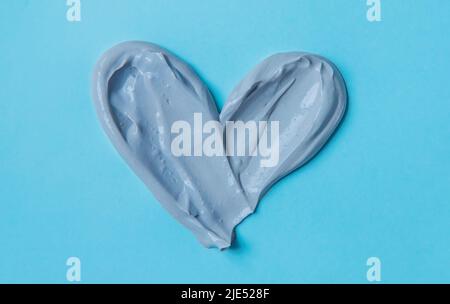 Mask clay is blue. Texture. Selective focus Stock Photo - Alamy