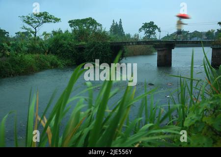 Zhejiang ningbo yinzhou ancient stone bridge Stock Photo - Alamy