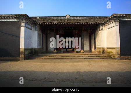 Zhejiang ningbo yinzhou ancestral hall temple ancient buildings Stock ...