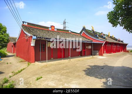 Zhejiang ningbo yinzhou ancestral hall temple ancient buildings Stock ...