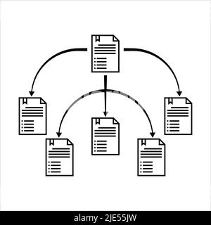 Multiple Copy Icon, Multi Duplication Of Information, Replicate Copy ...