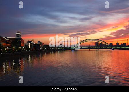 Night view in Ningbo Stock Photo - Alamy
