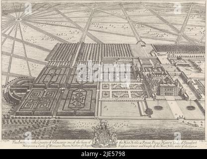 View of the Badminton Estate Badminton in the Country of Gloucester one ...