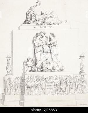 The Three Graces by Antonio Canova on italian stamp Stock Photo - Alamy