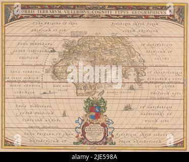 Map of the Western Hemisphere, Anonymous, 1652 - 1684 print Map of the ...