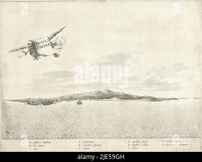 View of Sao Tomé, ca. 1641, Jan van Broesterhuyzen, After Frans Jansz ...